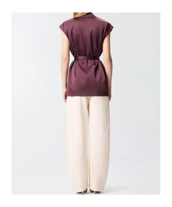 Pinko Sleeveless Satin Jacket