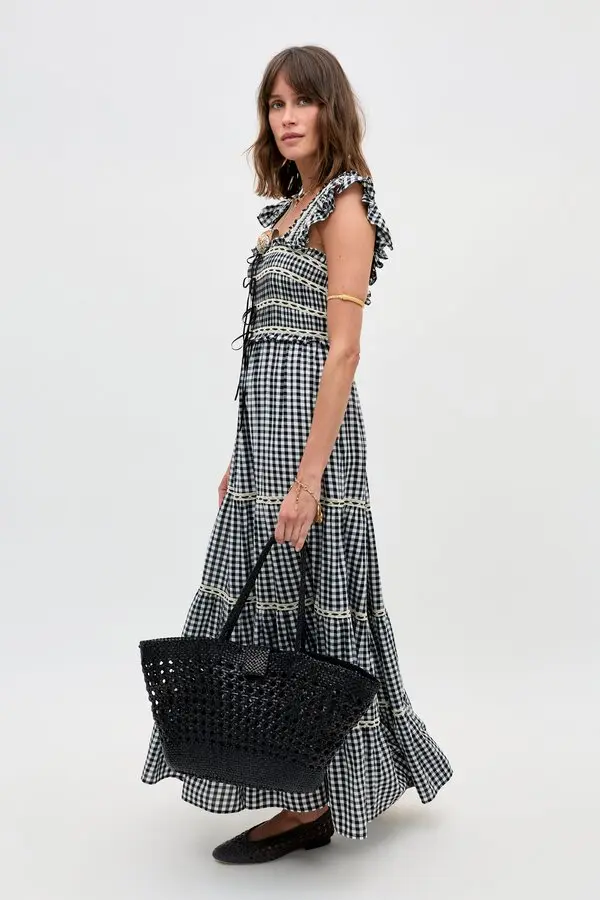 Rixo Chandra Beth Check Gingham Dress