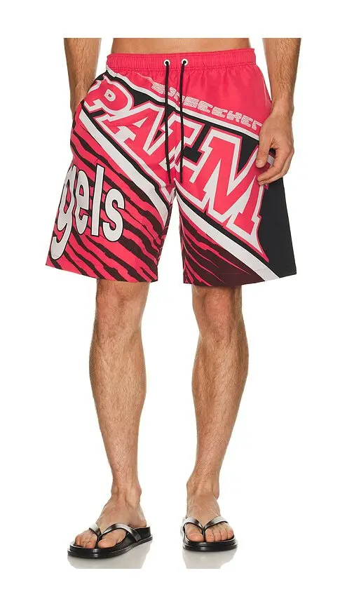 Palm Angels Racing Swim Short - Red