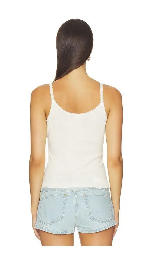 RE/DONE Lace Strap Tank Peachy Keen In . Also