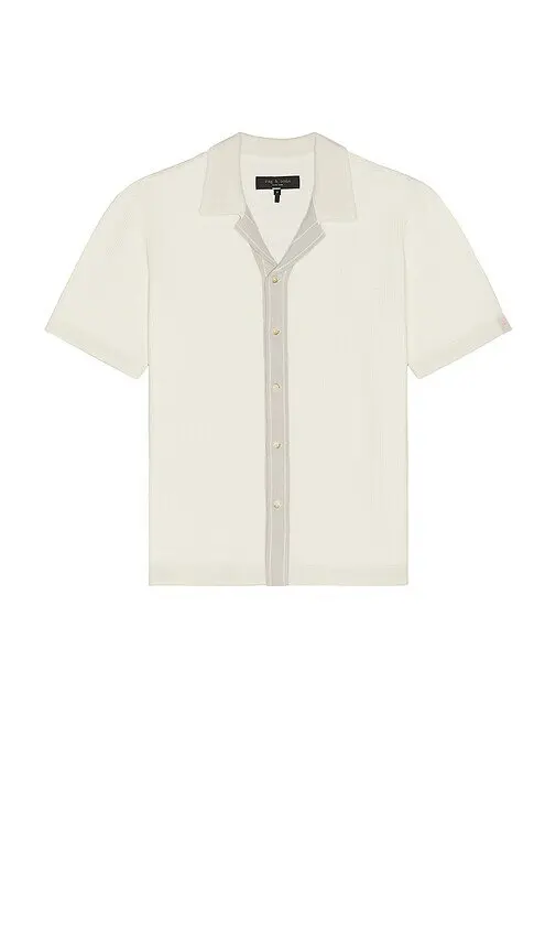Rag & Bone Blocked Harvey Camp Shirt In . Also - Brown
