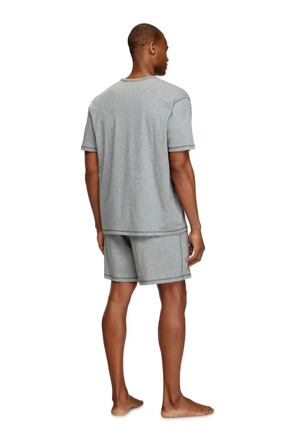 DIESEL® Short Pajamas Set In Cotton Jersey - Grey