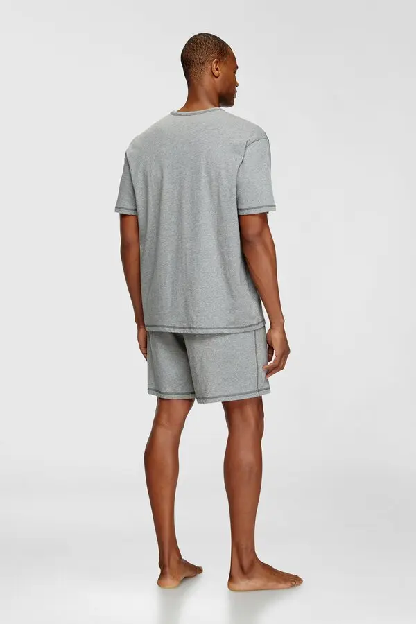 DIESEL® Short Pajamas Set In Cotton Jersey - Grey