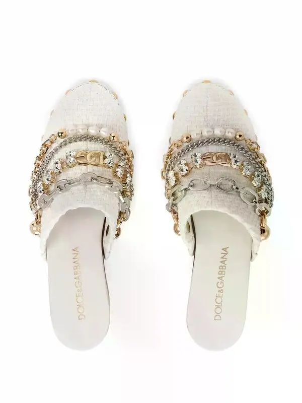 Dolce & Gabbana Embellished Clog Mules