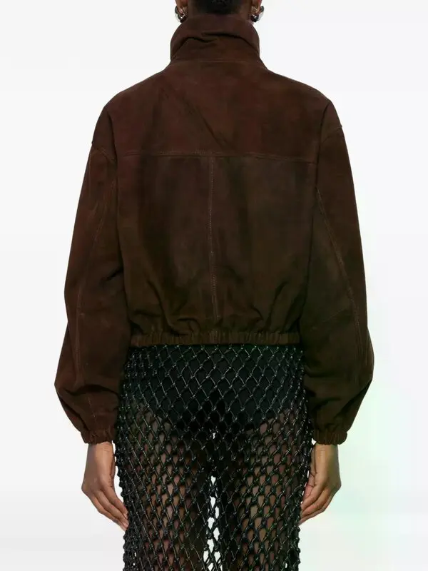 Nour Hammour Pia Suede Jacket - Brown