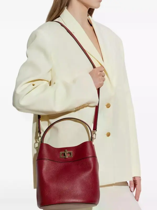 Furla M Amelia Leather Tote Bag - Red