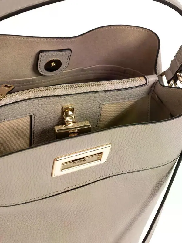 Furla M Amelia Leather Twist-lock Tote Bag