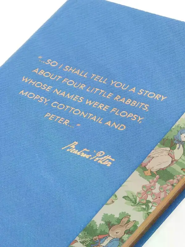 Smythson X Peter Rabbit And Friends Chelsea Panama Leather Notebook