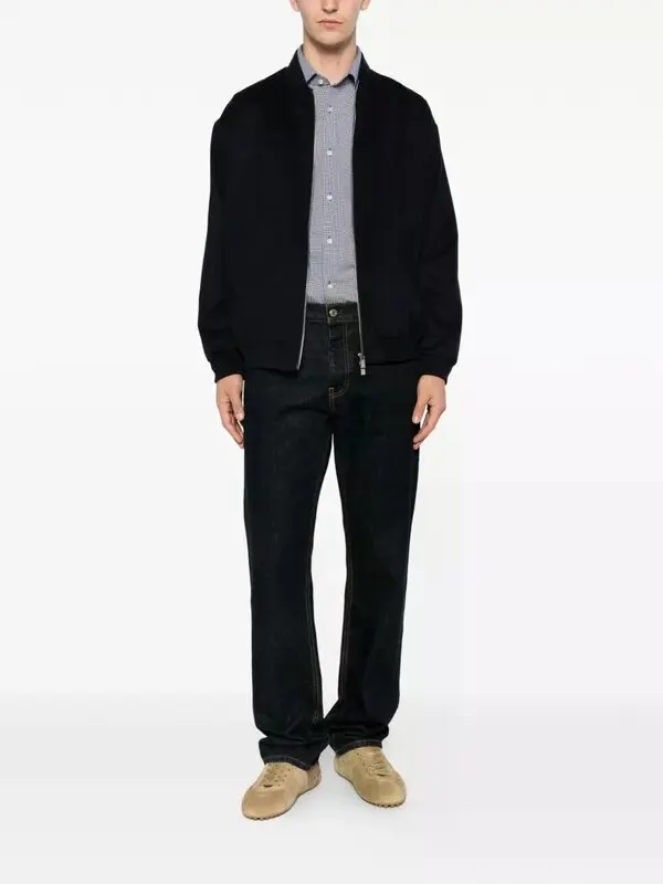 BOSS Geometric-print Long-sleeve Shirt