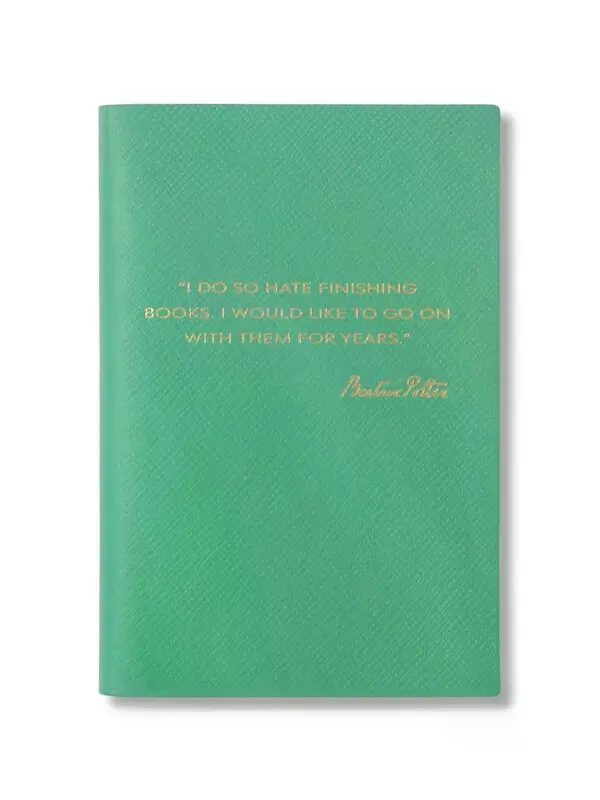 Smythson X Peter Rabbit And Friends Chelsea Panama Leather Notebook