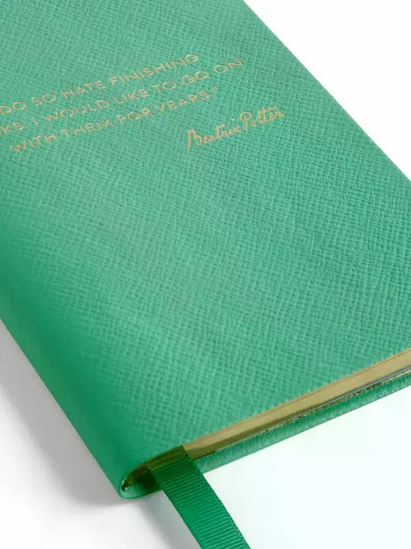 Smythson X Peter Rabbit And Friends Chelsea Panama Leather Notebook