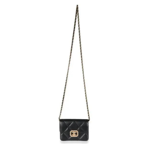 Chanel Quilted Calfskin Strass Flap Bag