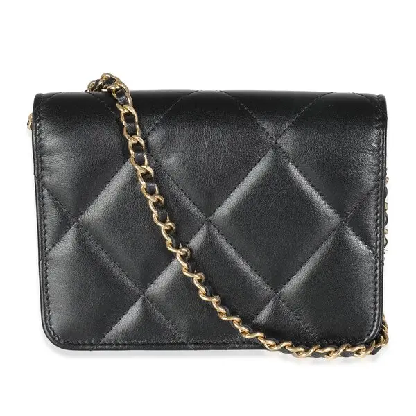 Chanel Quilted Calfskin Strass Flap Bag