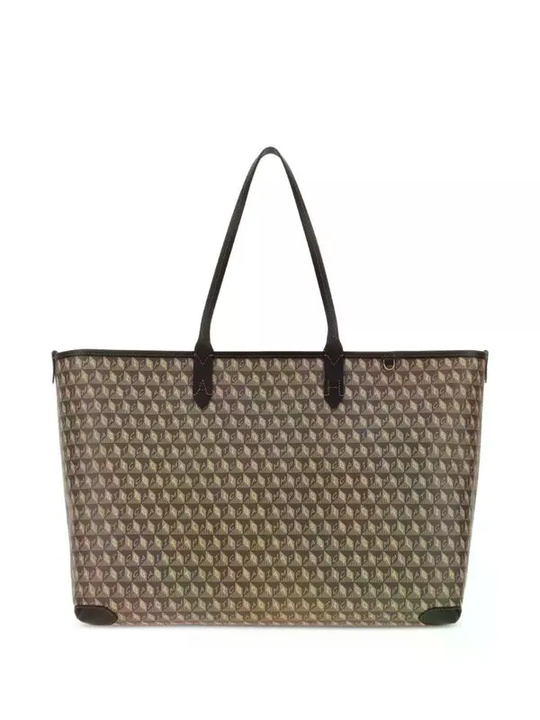 ANYA HINDMARCH I Am A Plastic Bag' Zipped Tote Bag - Brown