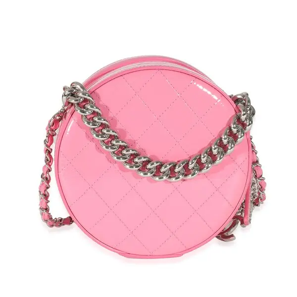 Chanel Glazed Calfskin Round Bag