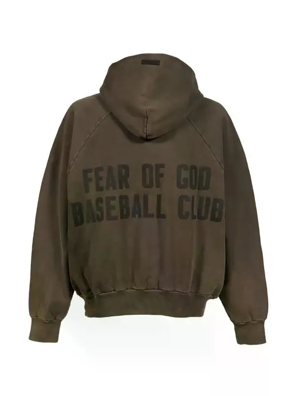 Fear Of God Half-zip Hoodie - Brown