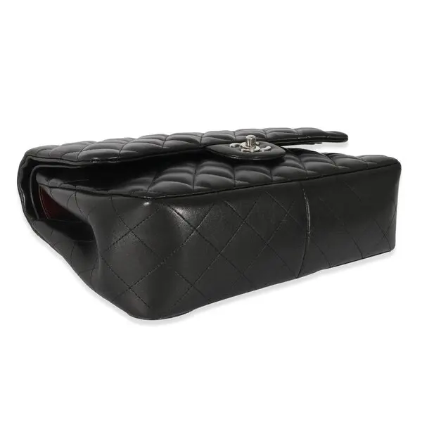 Chanel Quilted Lambskin Classic Double Flap Bag - Black