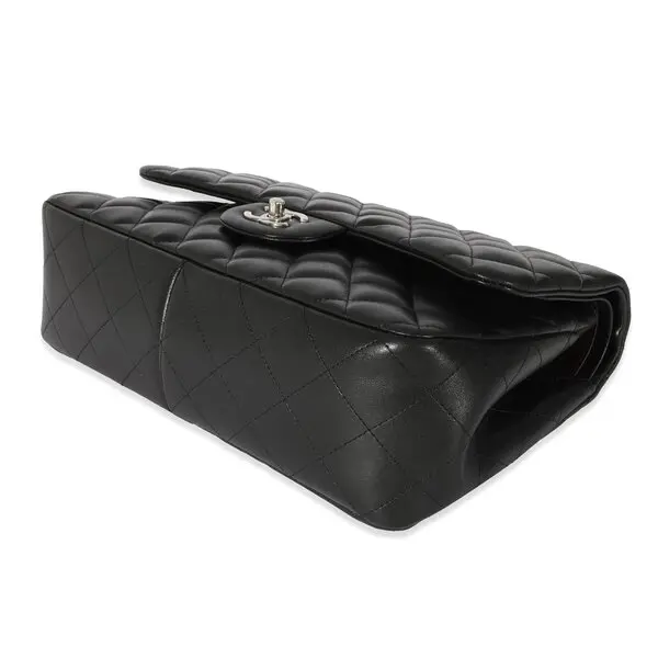 Chanel Quilted Lambskin Classic Double Flap Bag - Black