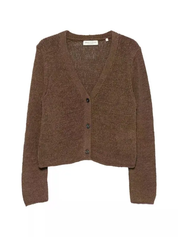 Marc O'polo V-neck Chunky-knit Cardigan - Brown