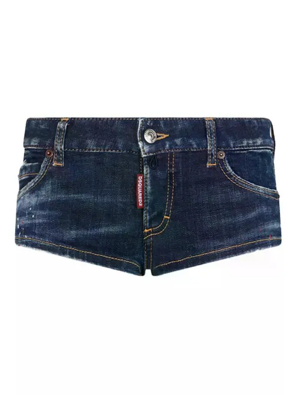 Dsquared2 Dark Busted Rebel Mini Shorts
