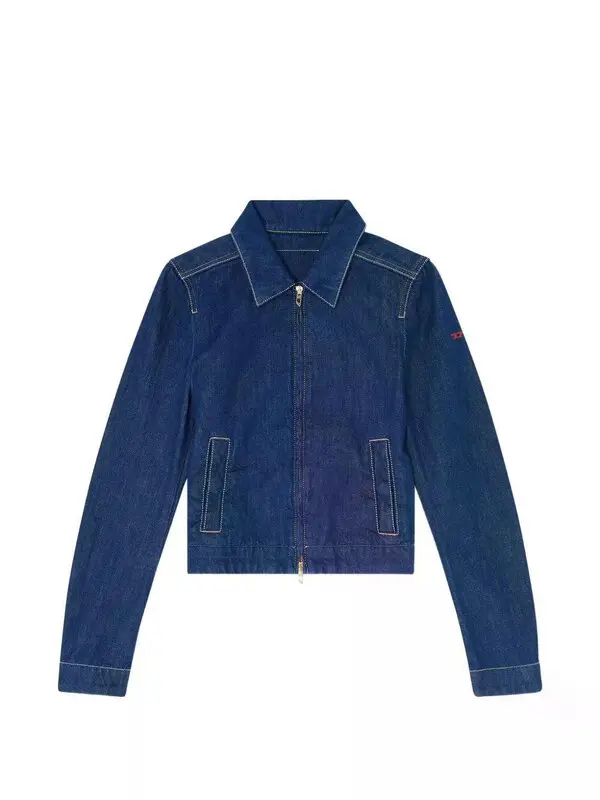 DIESEL® Logo-patch Denim Jacket - Blue