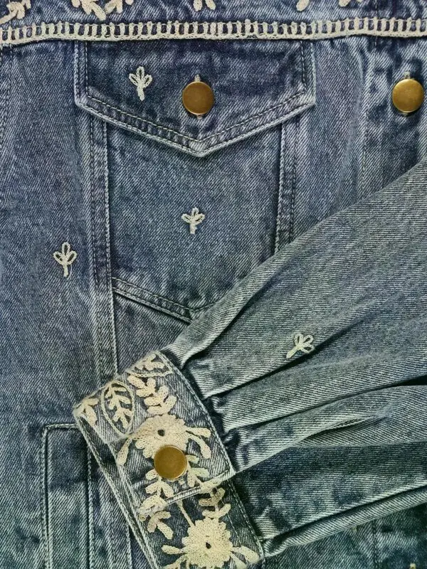MAISON HOTEL Loretta Embroidered Denim Jacket