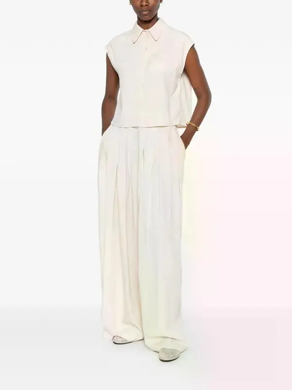 MARC ELLIS Pleated Palazzo Pants