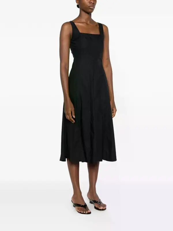 MARC ELLIS Square-neck Midi Dress
