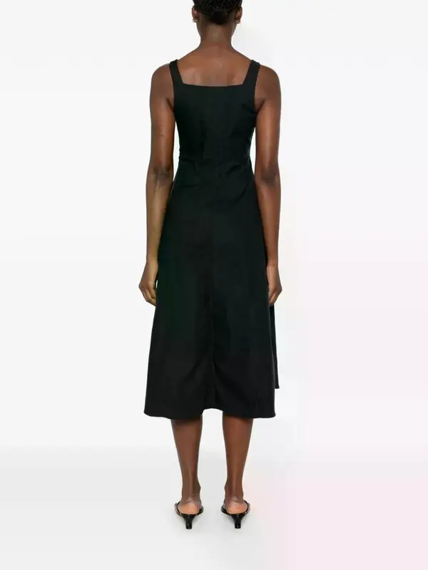 MARC ELLIS Square-neck Midi Dress