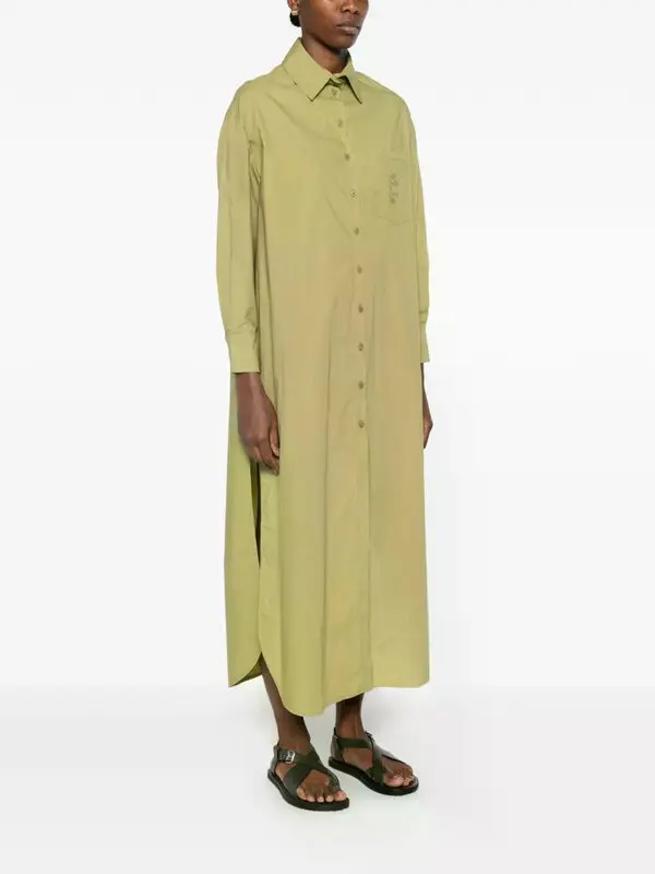 MARC ELLIS Embroidered Logo Midi Dress