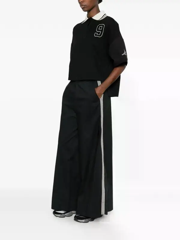 MARC ELLIS Side-stripe Wide-leg Trousers