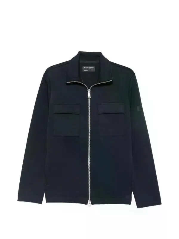 Marc O'polo Zip-up Sweatshirt With Flap Pockets
