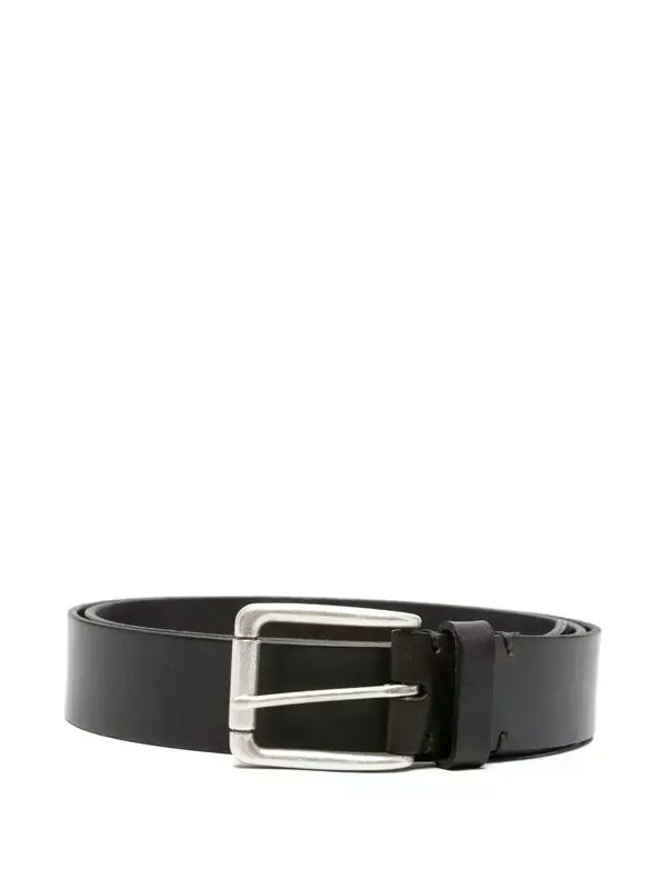 Marc O'polo Leather Belt With Buckle Fastening - Brown