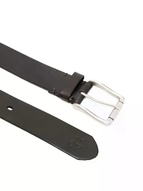 Marc O'polo Leather Belt With Buckle Fastening