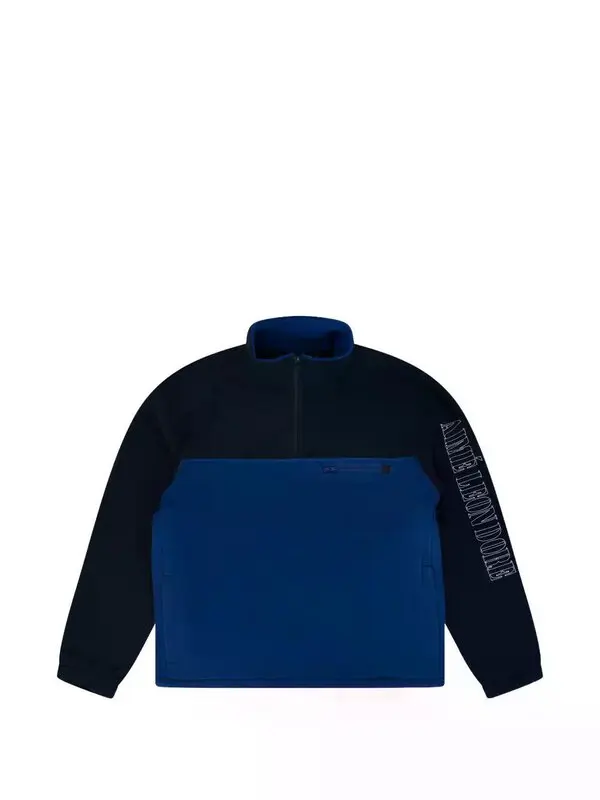Aimé Leon Dore Colorblock Quarter-zip Sweater - Blue