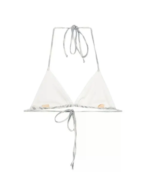 MC2 SAINT BARTH Leah Zebra-print Bikini Top