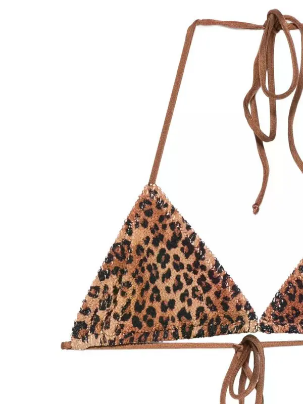 MC2 SAINT BARTH Leah Leopard-print Bikini Top