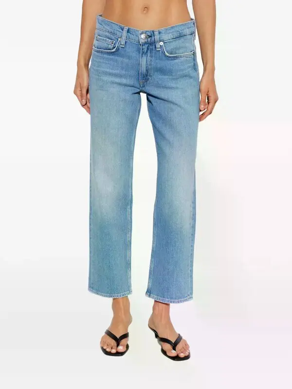 Rag & Bone Faded Straight-leg Jeans