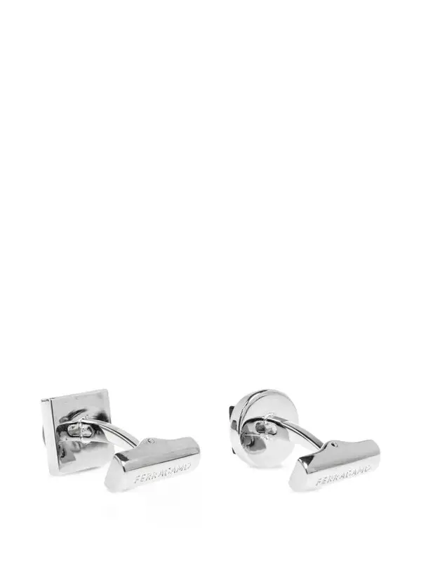FERRAGAMO Stone-embellished Mismatched Cufflinks