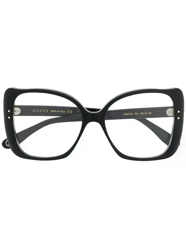 Gucci Oversized Square Frame Glasses - Black