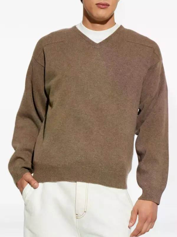 JIL SANDER V-neck Knitted Sweater