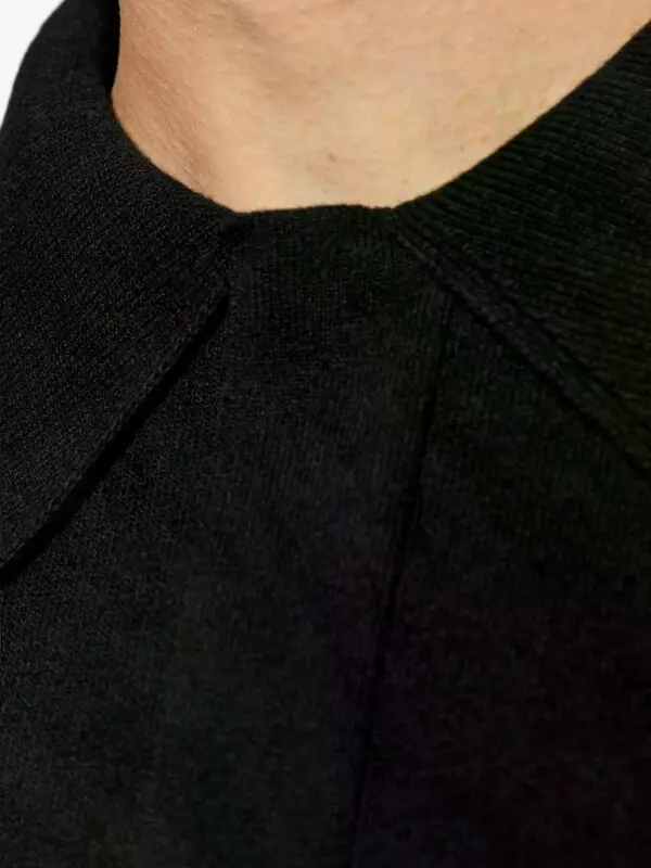 JIL SANDER Wool Long-sleeve Polo Shirt
