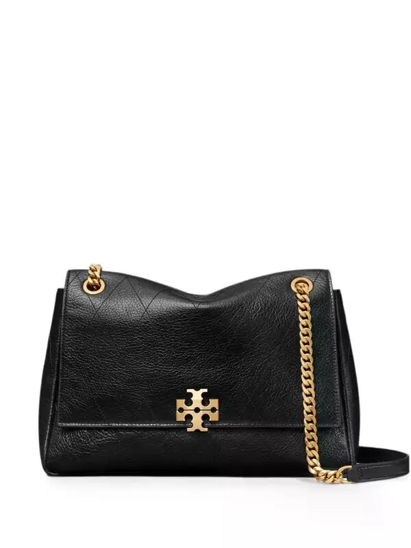 Tory Burch Charlie Quilted Shoulder Bag - Black