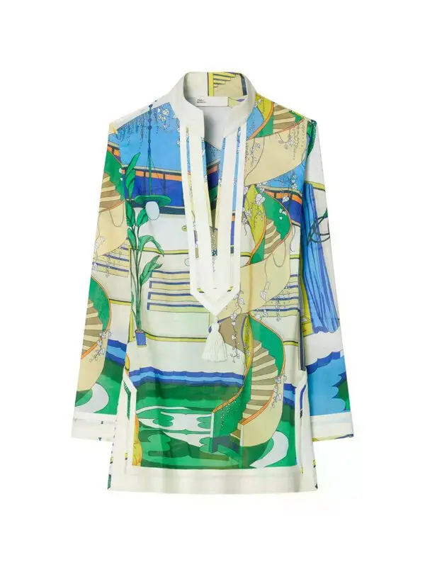 Tory Burch Printed Tunic - Neutrals