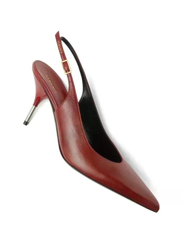 Versace Nyx Leather Slingbacks 80mm