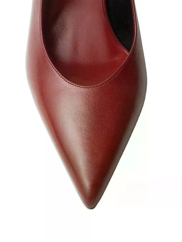 Versace Nyx Leather Slingbacks 80mm