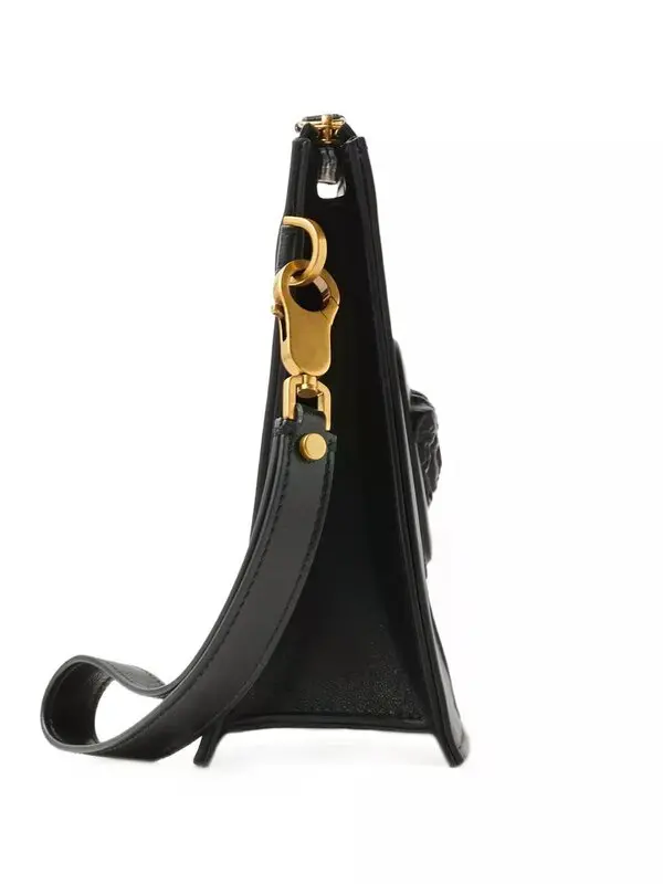 Versace Lou Leather Pouch With Medusa Cameo