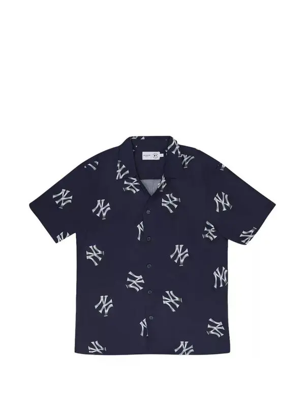 Aimé Leon Dore X New York Yankees Logo-print Shirt - Blue
