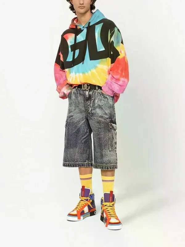 Dolce & Gabbana Tie-dye Logo Hoodie