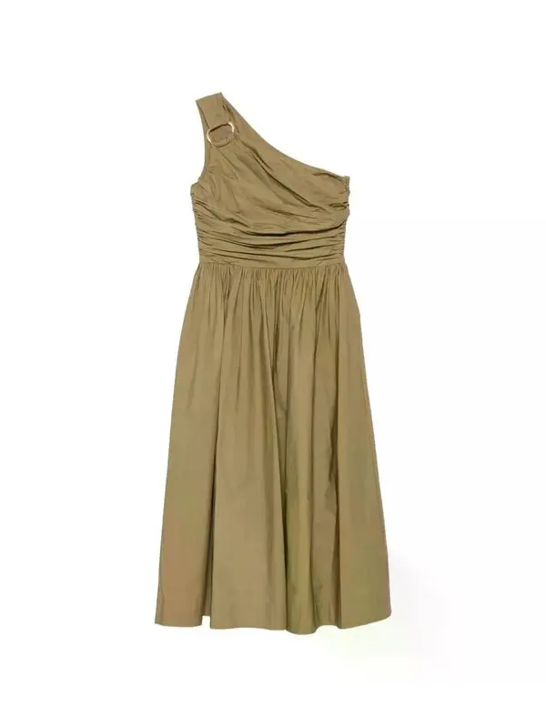 JOSEPH One-shoulder Ruched Midi Dress